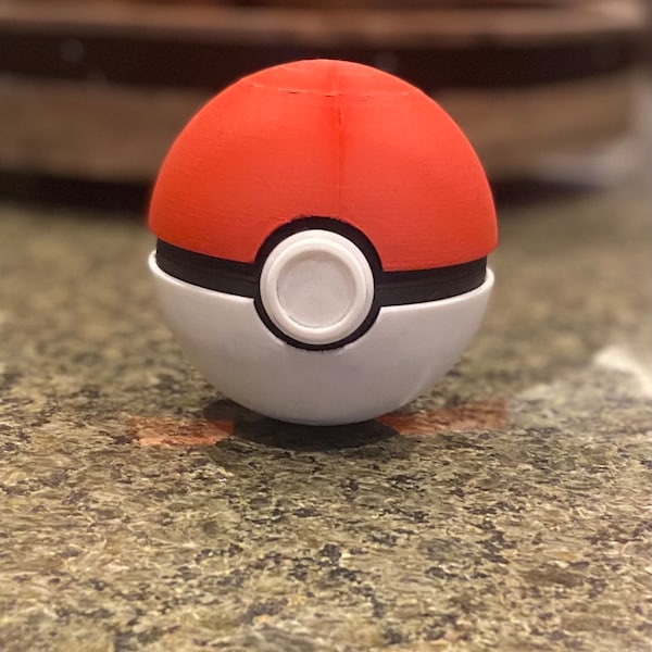 3d Printed Poke Ball - Etsy