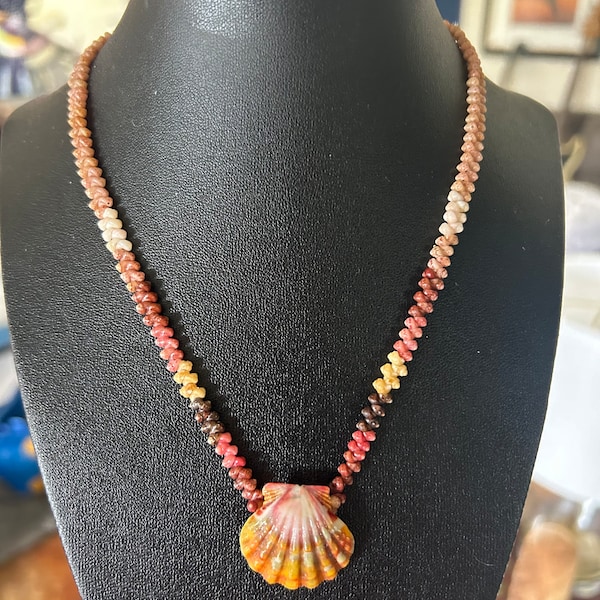 Sunrise Shell Necklace - Etsy