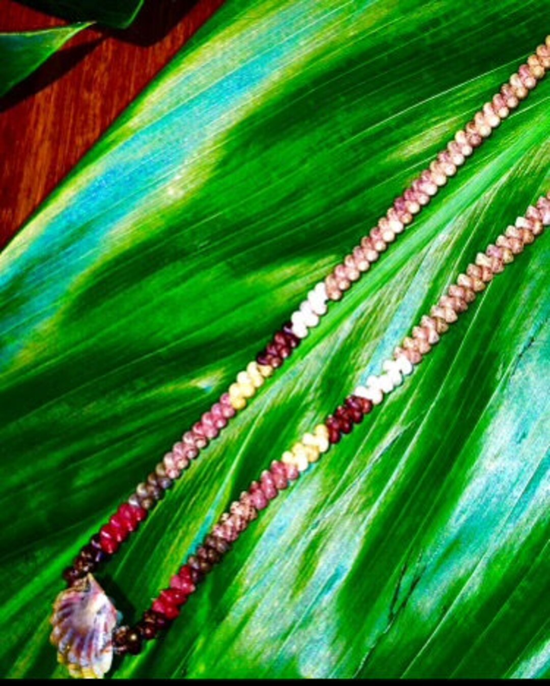 Kahealani and Sunrise Shell Lei, Very Beautiful 22”, Sunrise Shell ...