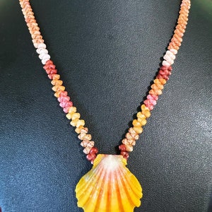 Kahealani Shell Necklace, Beautiful Sunrise Shell and Colorful ...