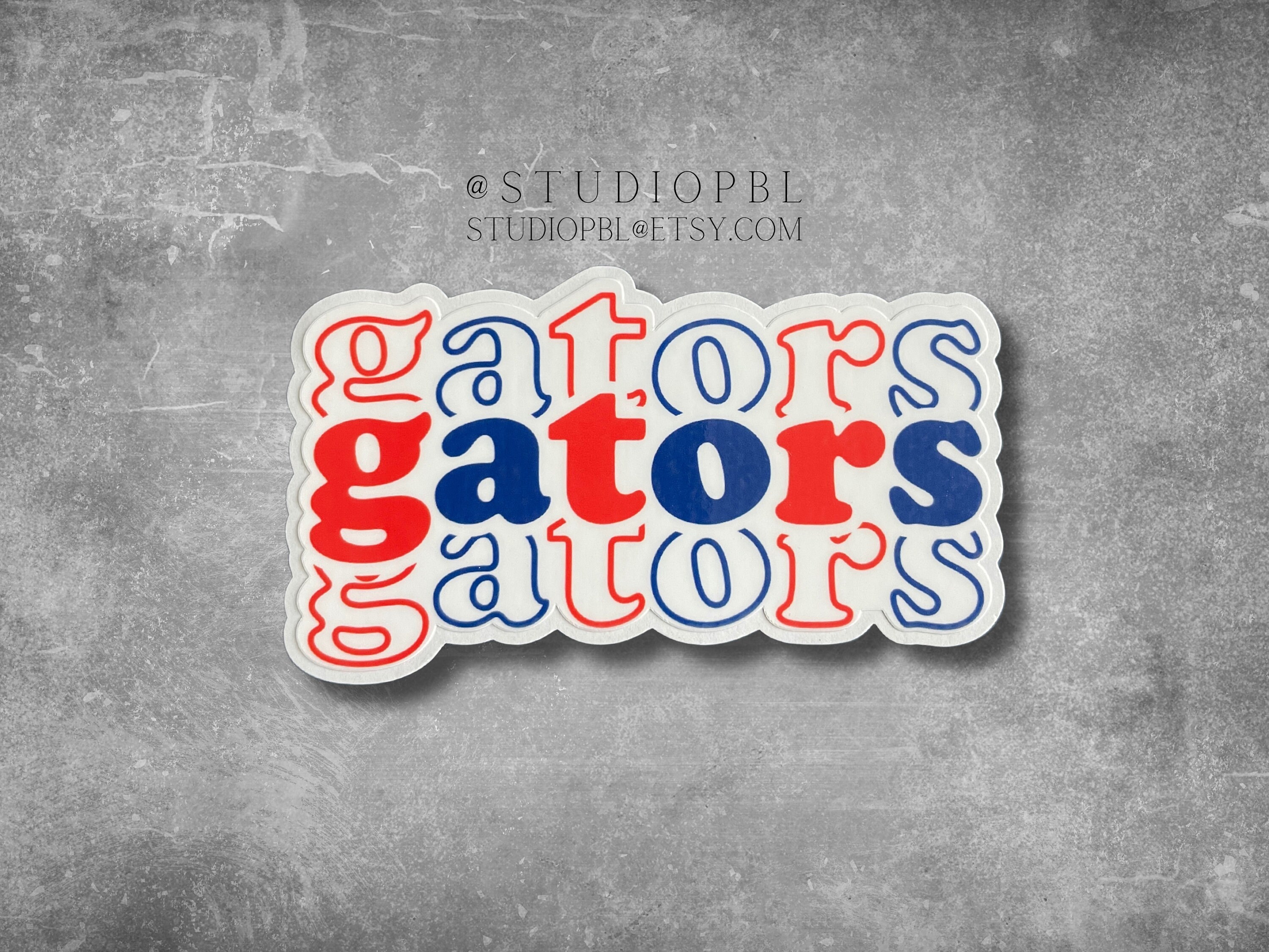 University of Florida Gators Sticker, Orange and Blue UF Premium ...