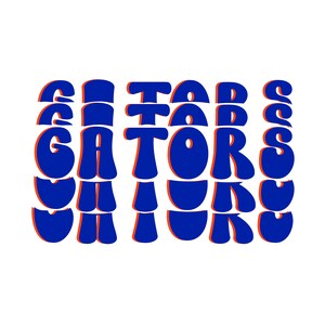 Retro Blue Florida Gators Tailgate Tank Tops, UF Y2K Baby Tee, Trendy ...