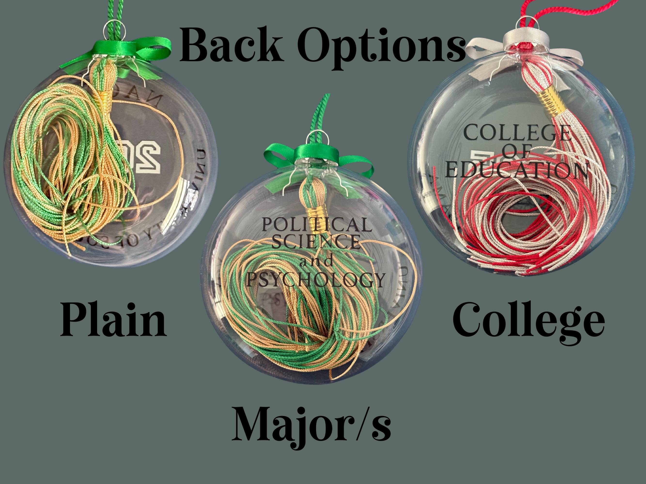 College Graduation Tassel Ornament, Choose Your School Keepsake Gift ...
