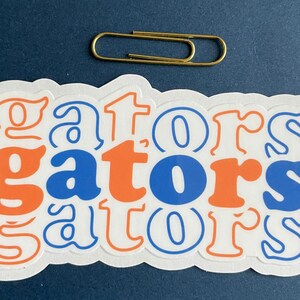 University of Florida Gators Sticker, Orange and Blue, Decal - Etsy