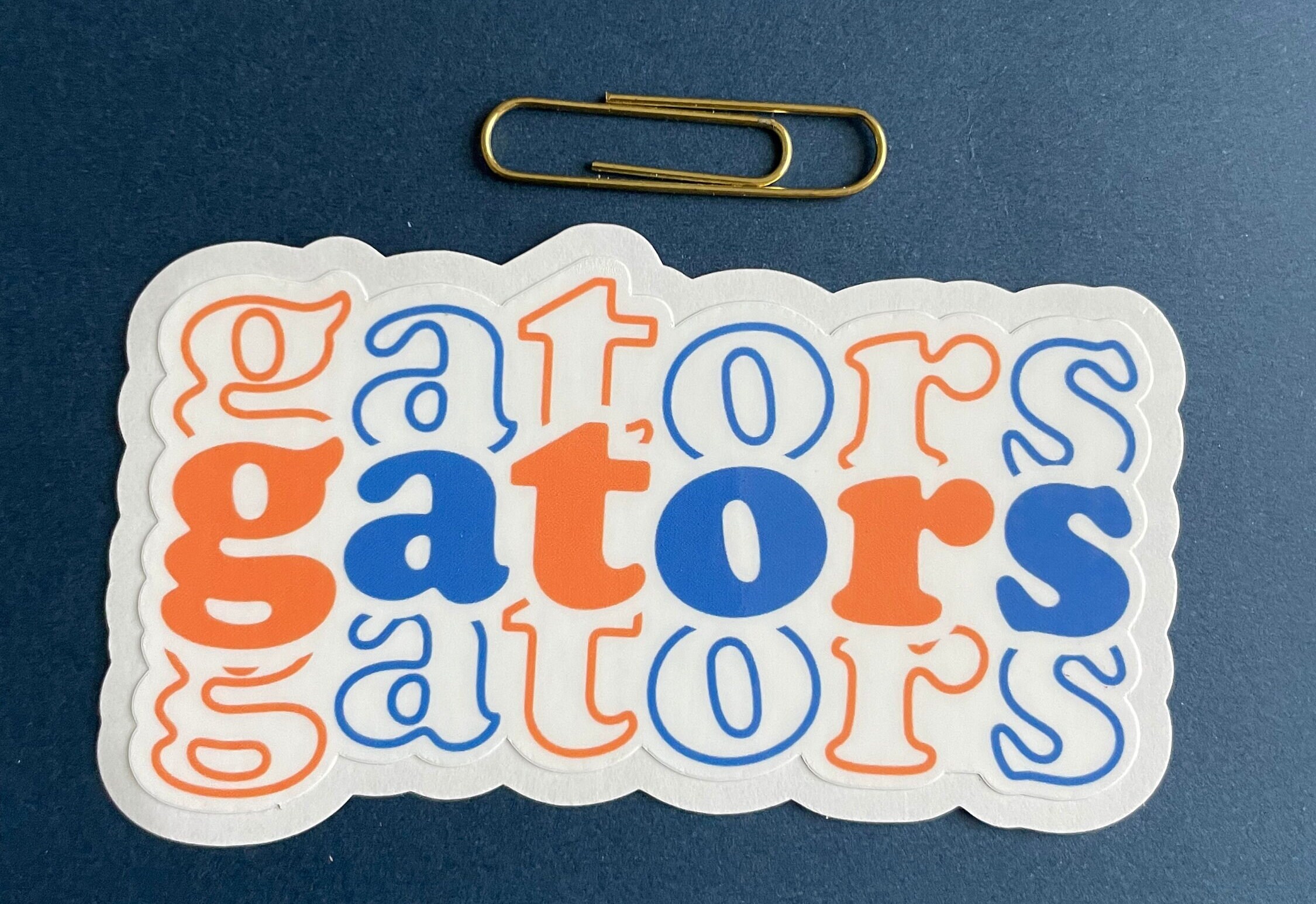 University of Florida Gators Sticker, Orange and Blue, Decal - Etsy