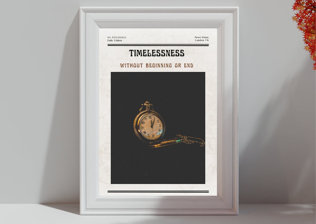 Time Vintage Newspaper Wall Art Print - Etsy