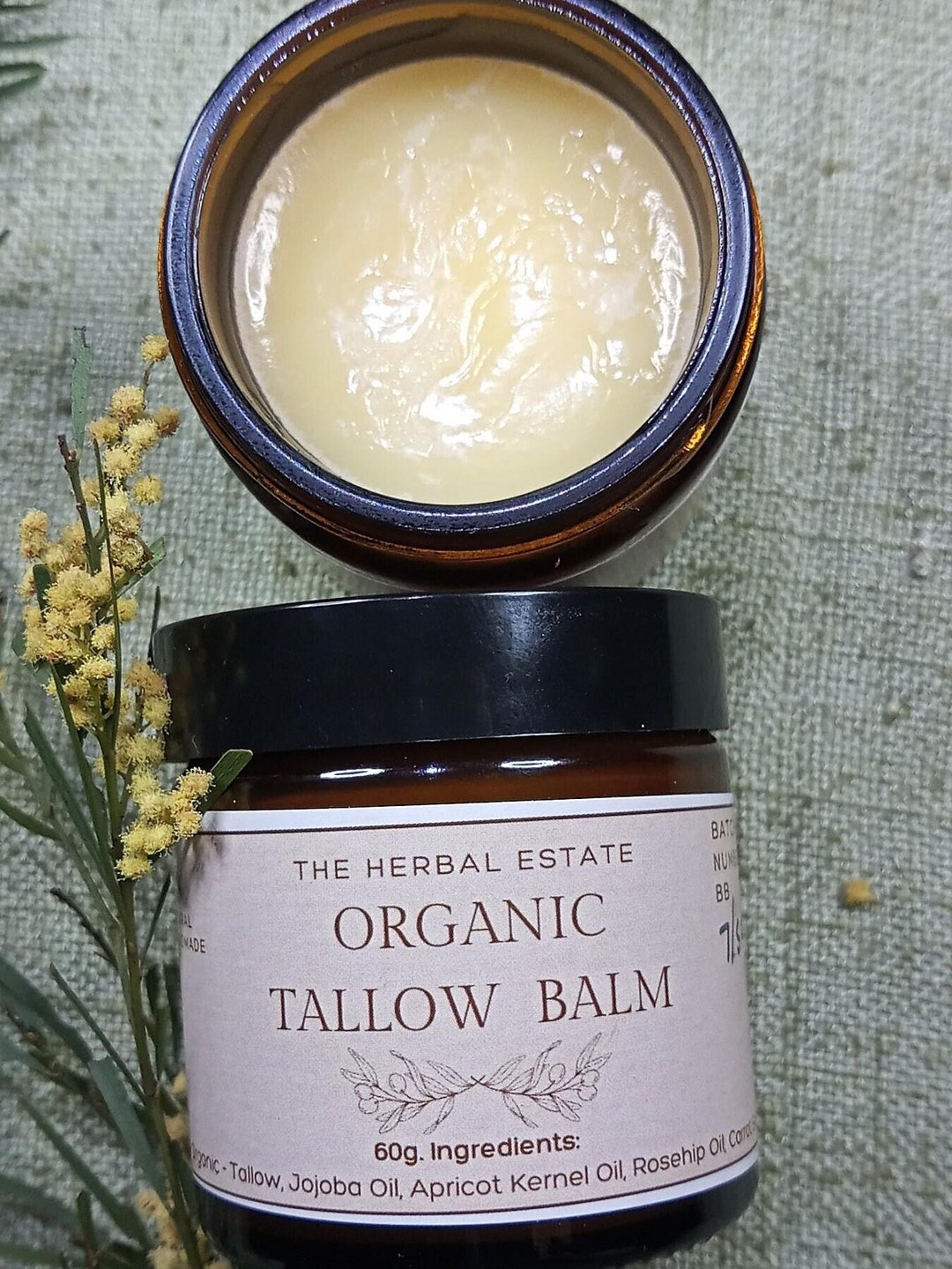 Organic Tallow Balm. Grass Fed and so Nourishing for Your Skin. 3 Sizes ...
