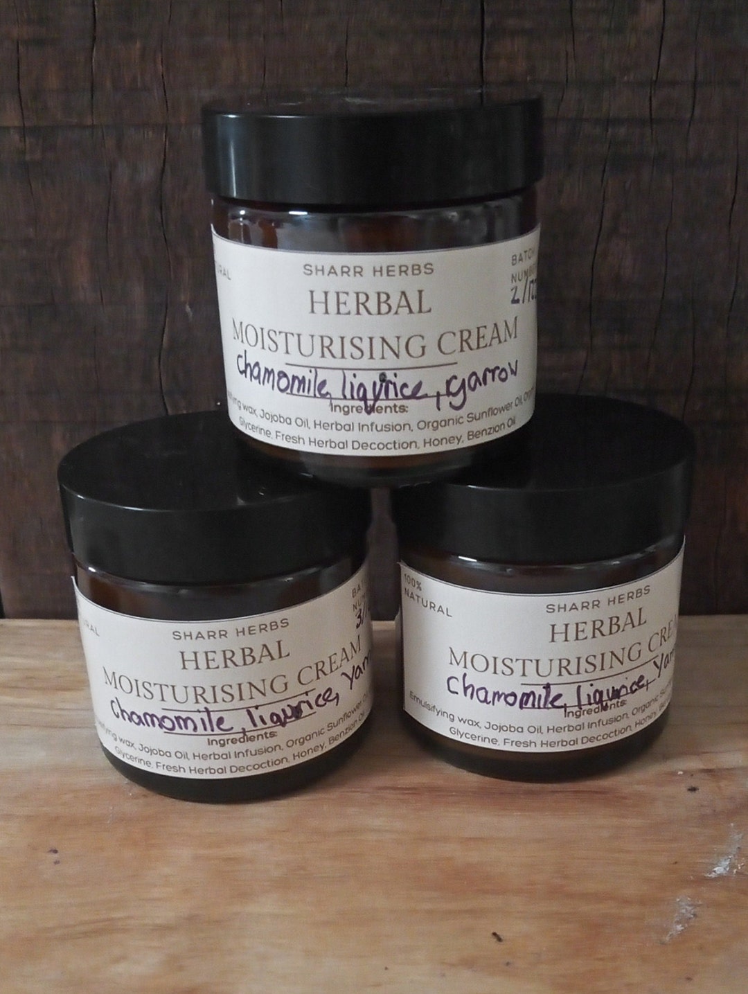 Organic Herbal Moisturising Cream, Chamomile, Liquorice, Yarrow 60g - Etsy