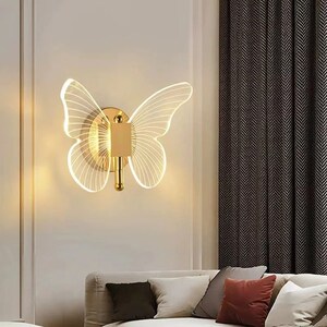 Modern, Elegant and Creative Butterfly LED Wall Lamp - Etsy