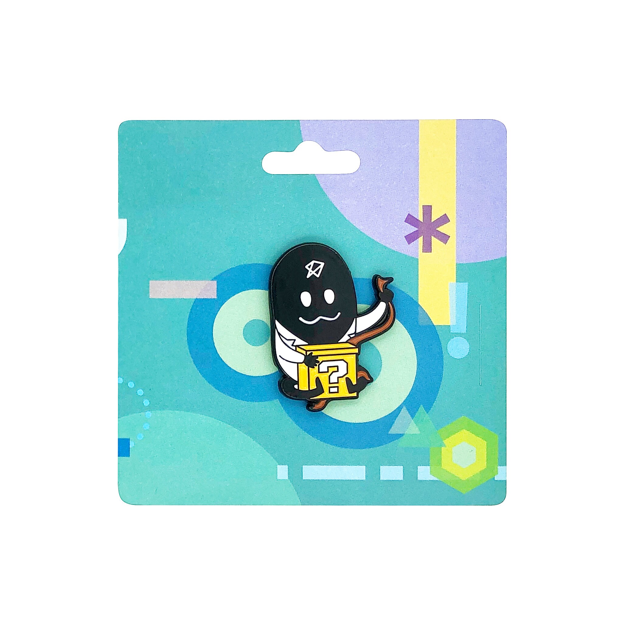 Black Box Question Mark Box Enamel Pin | Vok - Etsy