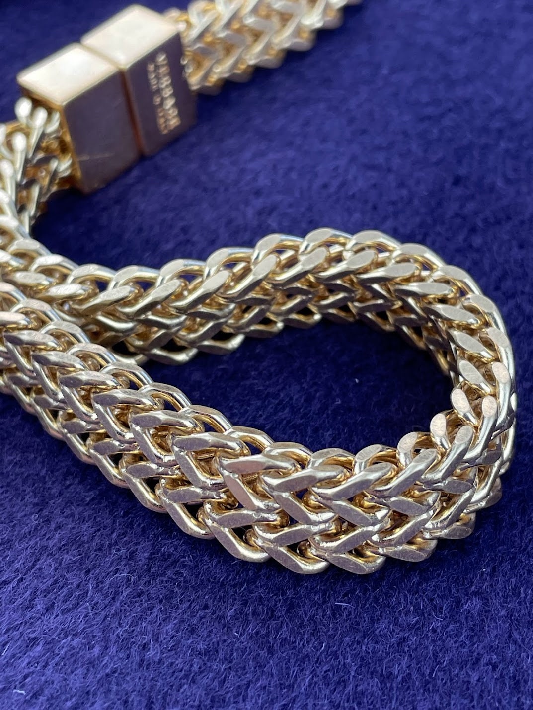 Vintage Versace Gold Double Rare Chain Necklace - Etsy