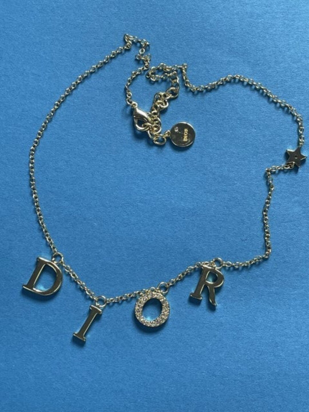 Vintage Christian Dior Logo Letters Stunning Silver Plated Pendant ...