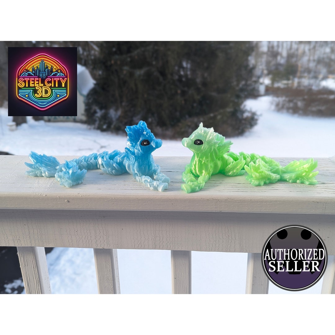 3D Printed Hippocampus Sea Horse Fidget Toycinderwing3d Authorized ...