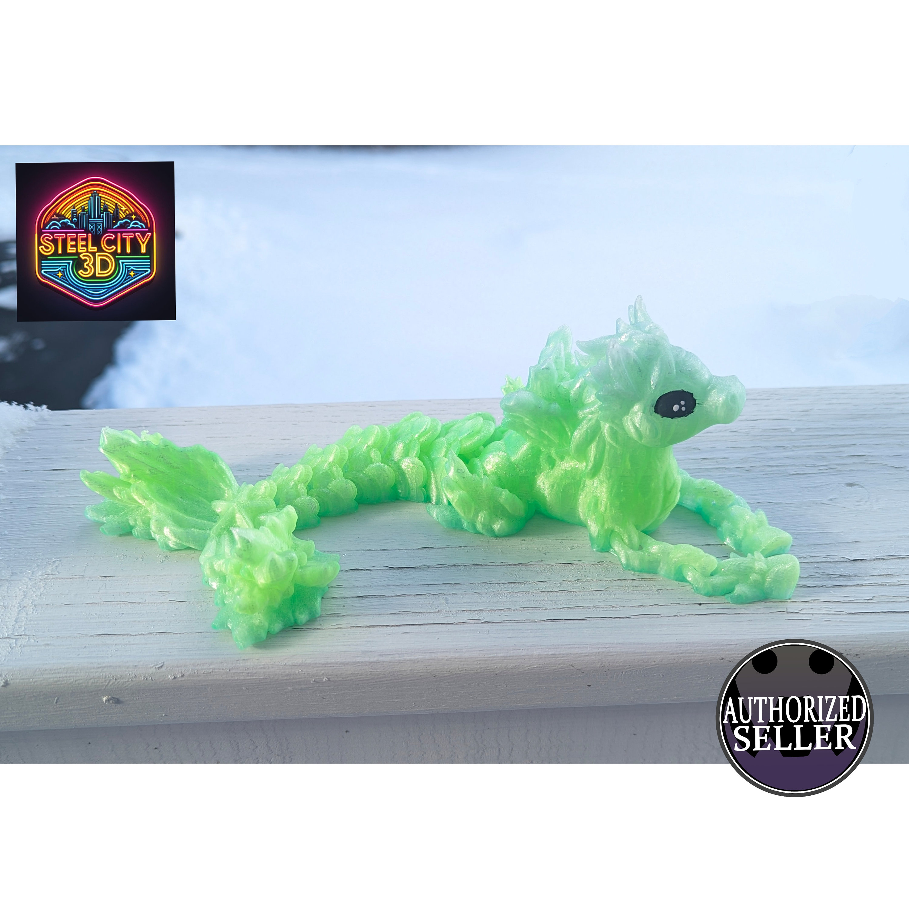3D Printed Hippocampus Sea Horse Fidget Toycinderwing3d Authorized ...