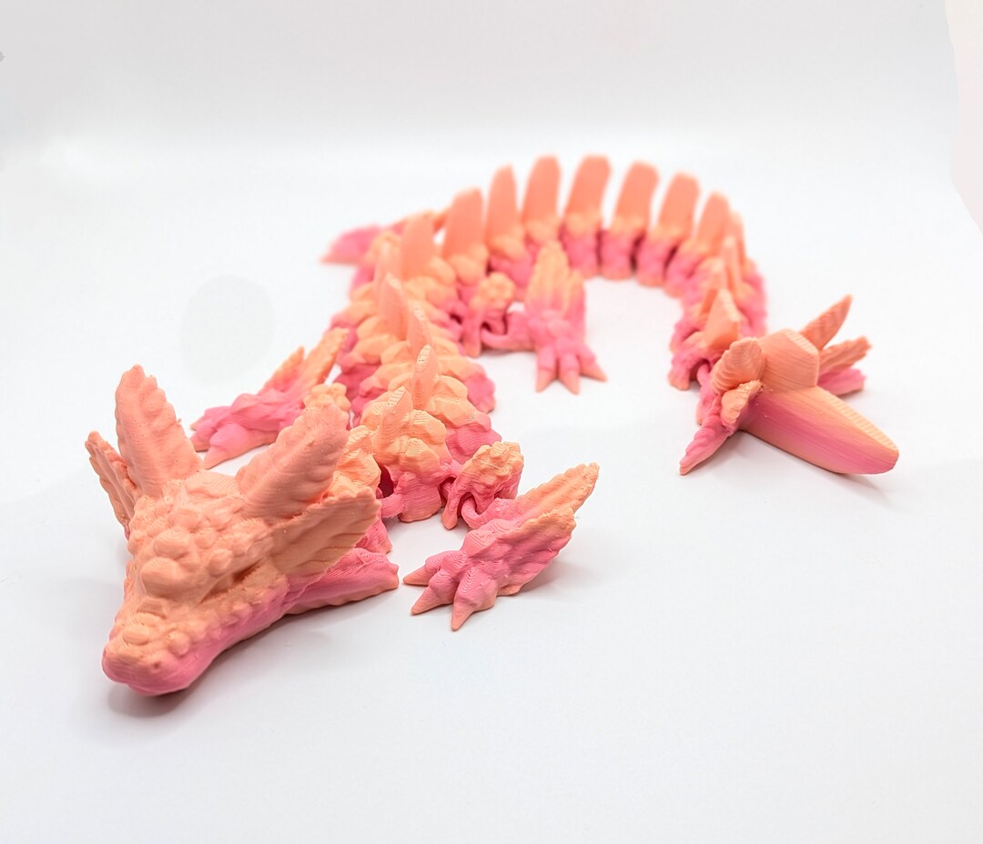 3D Printed Axolotl Dragon|fidget Dragon|cinderwing3d Authorized Seller ...