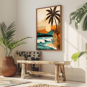 North Shore Oahu Wall Art | Hawaii Surf Beach Print | Oahu Art Print ...