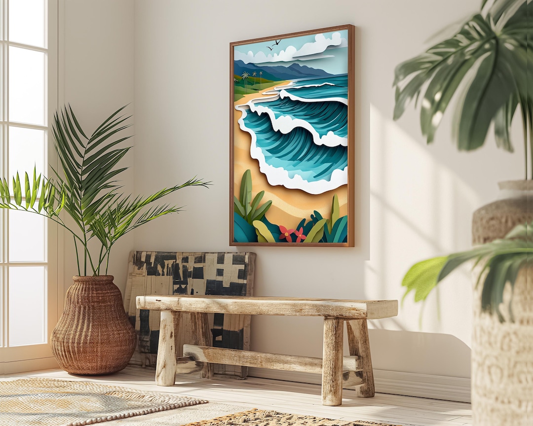 Banzai Pipeline Hawaii | North Shore Oahu Print | Hawaii Surf Art ...