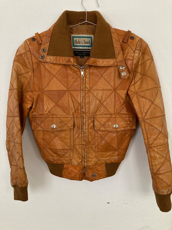 Men’s Leather Bomber Jacket - Gem