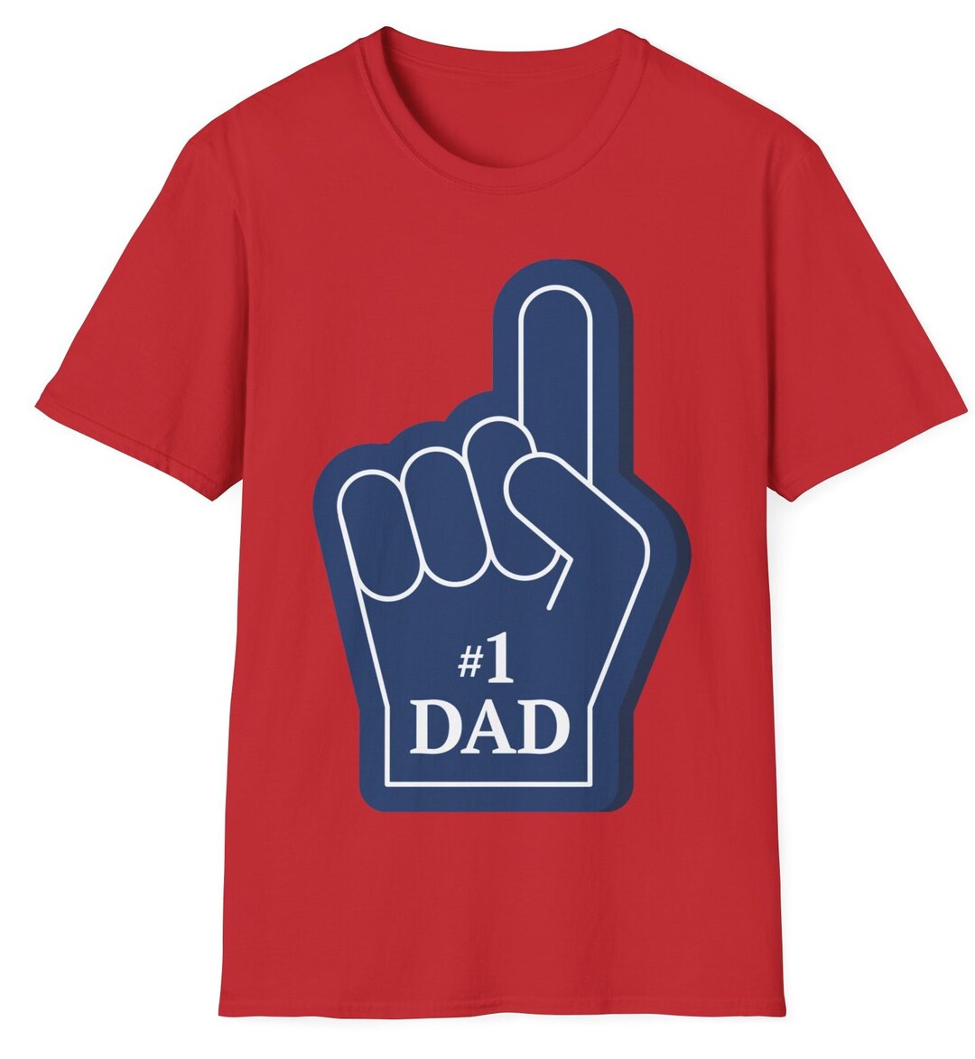 1 Dad Shirt, Father Shirt, Number One Dad Foam Finger Shirt, Number One ...
