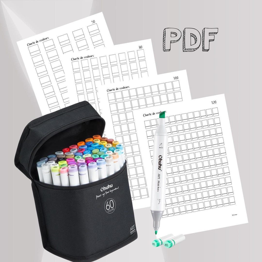 Color Chart - PDF - Etsy