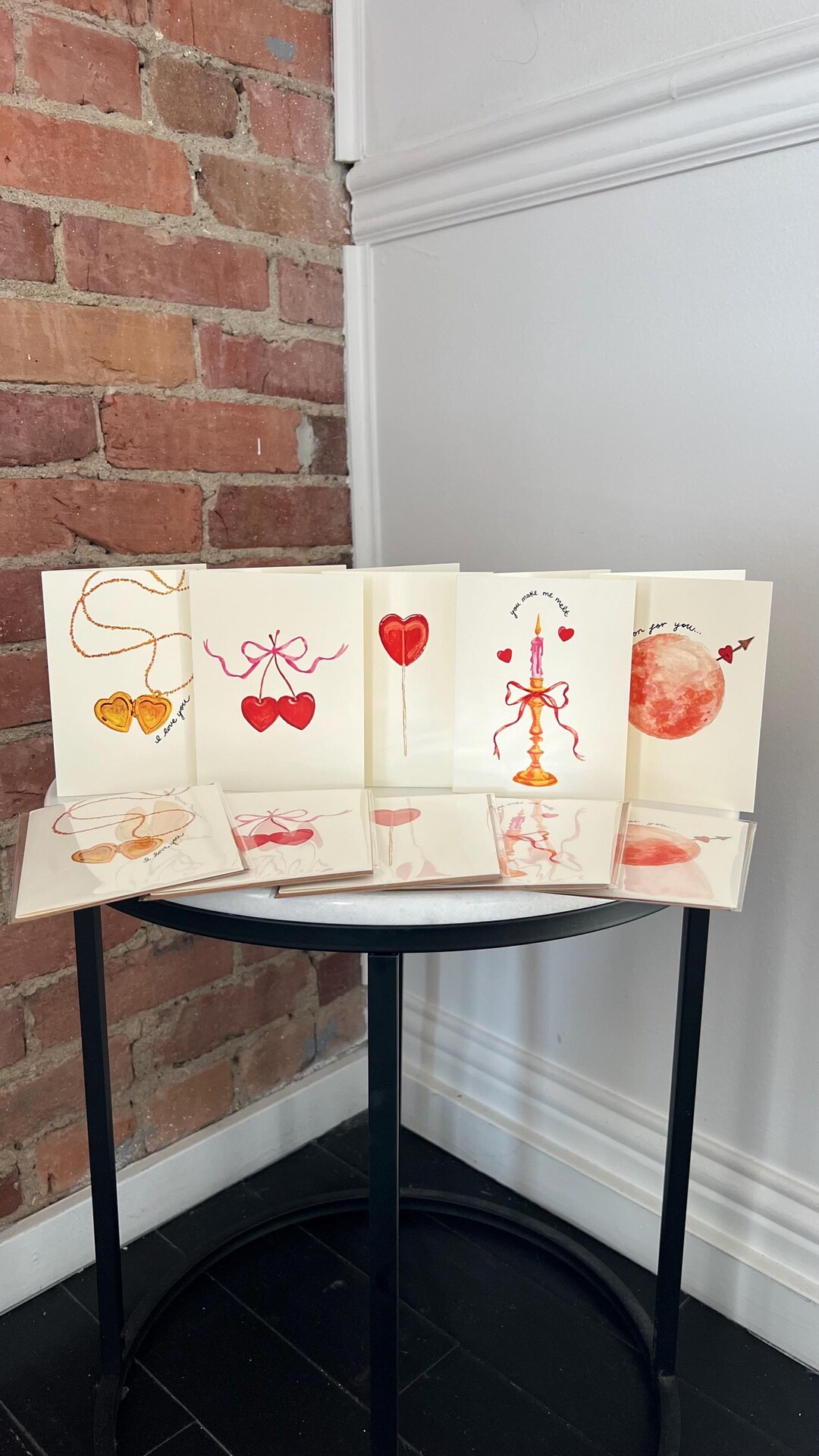 Valentine's Cards - Pack of 10 - Etsy
