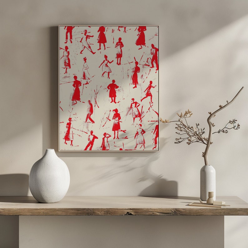 Printable Graffiti Stencil Mini Figures Art, Digital Artwork, Printable ...