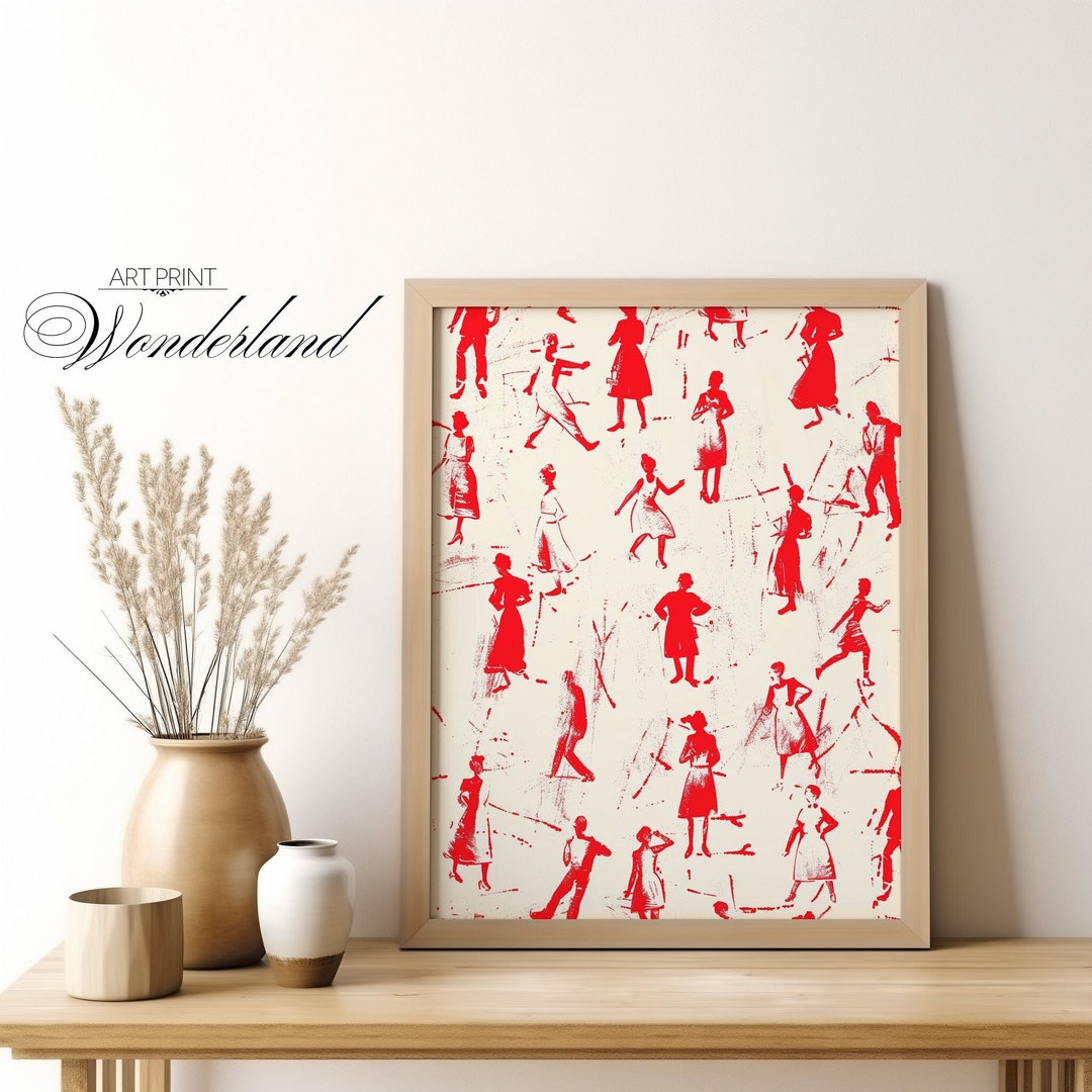 Printable Graffiti Stencil Mini Figures Art, Digital Artwork, Printable ...