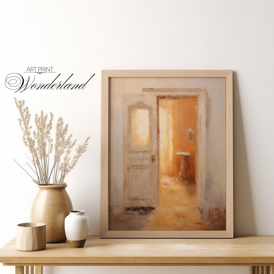 Printable Impressionist Still Life Interior Painting, Vertical Wall Art ...
