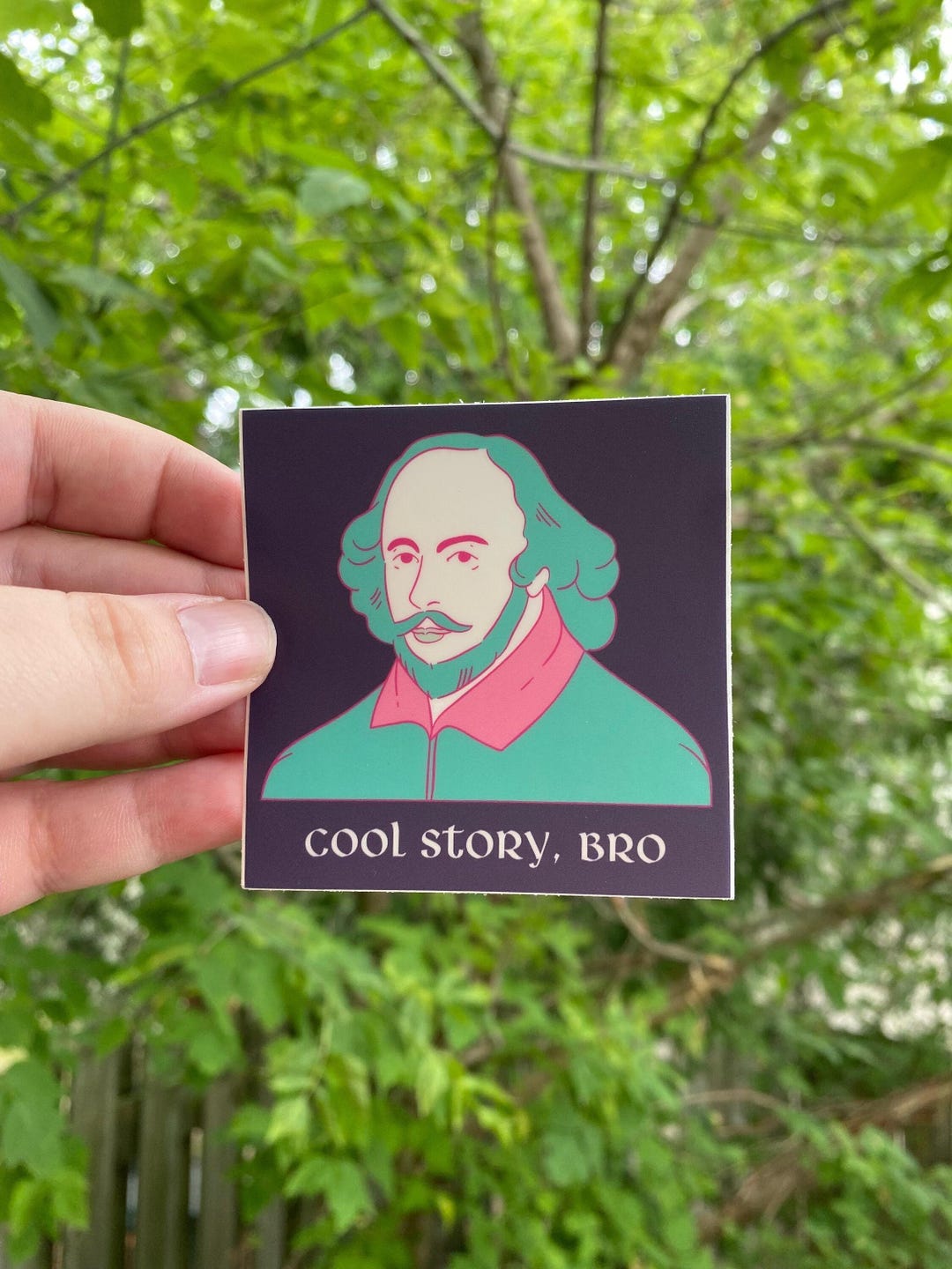 Funny Shakespeare Sticker for Poets and Writers, Cool Story Bro Vinyl ...