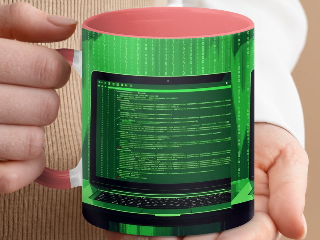 Hacker Code Mug Computer Programmer T Green Coder Mug Geeky