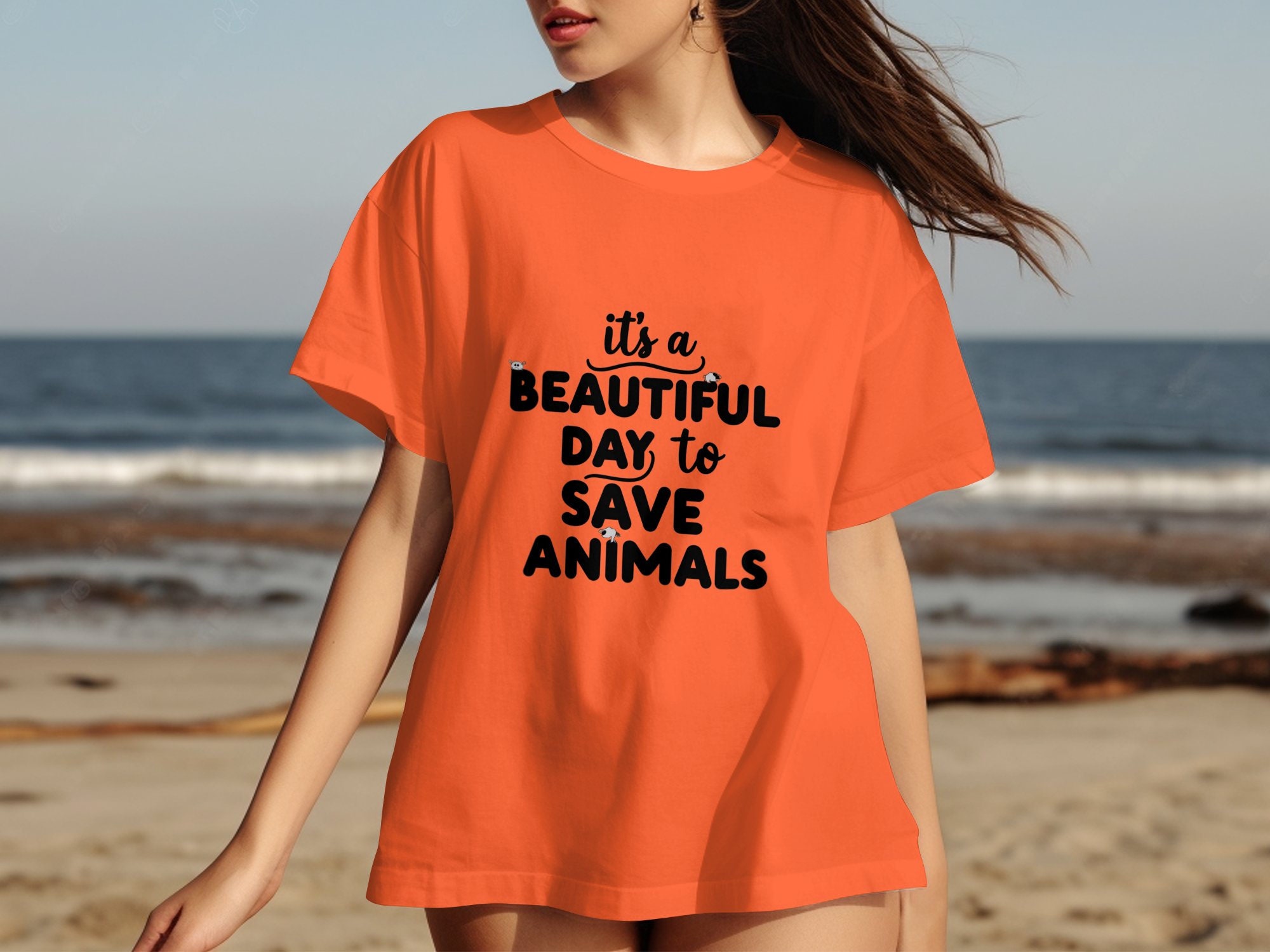 Animal Rescue T-shirt It's A Beautiful Day to Save Animals Tee, Vegan ...