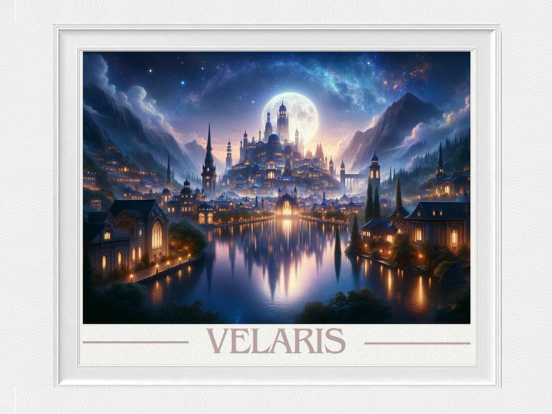 ACOTAR Velaris Original Wall Art Print - Etsy