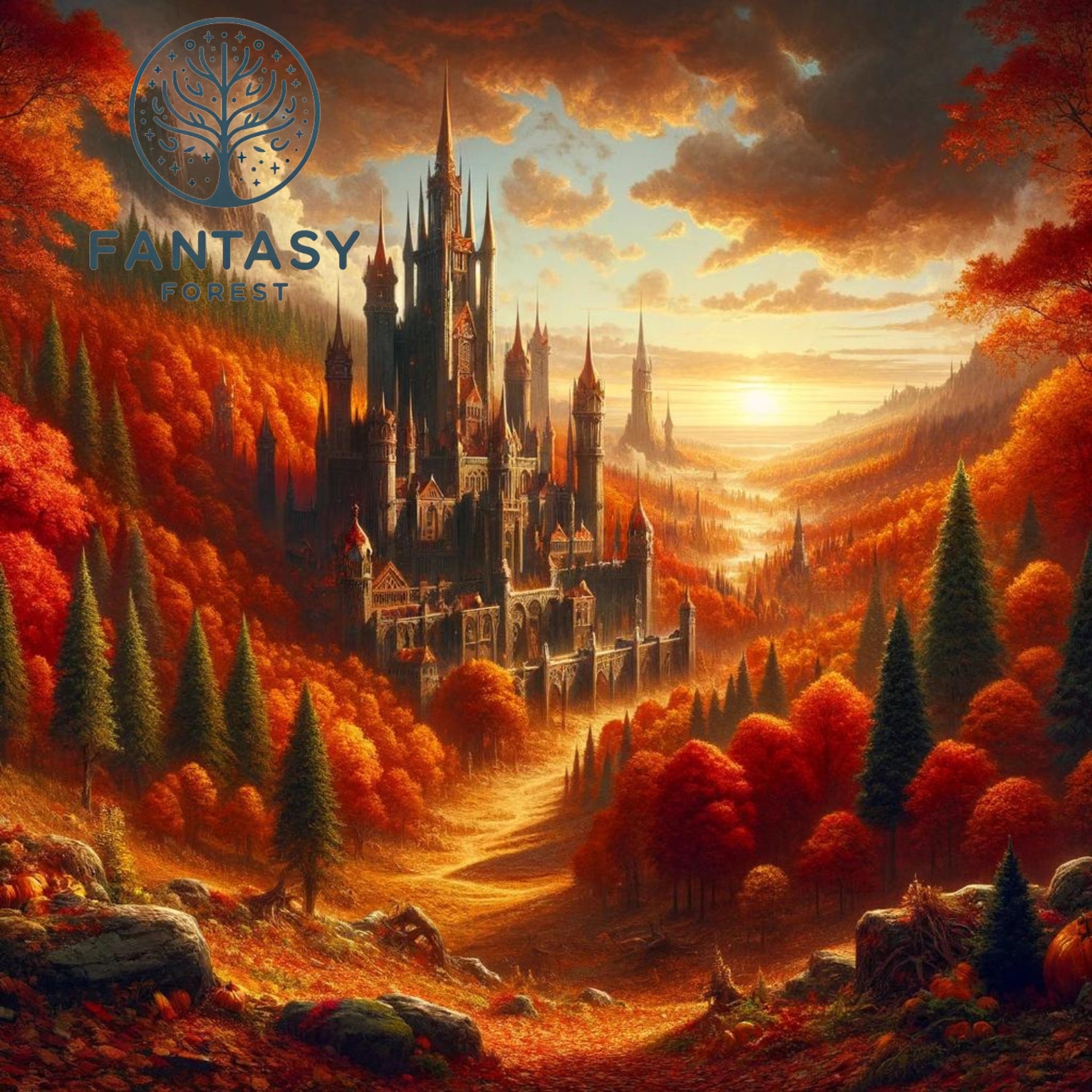 Autumn Court ACOTAR Inspired Digital Art - Etsy