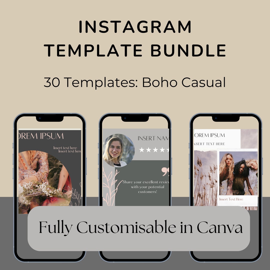 Instagram Template, IG Templates, Digital Download, Canva Template ...