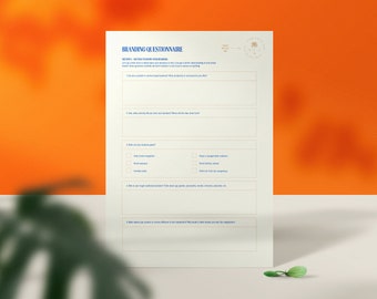 Client Questionnaire Branding Questionnaire Design Questionnaire Design ...