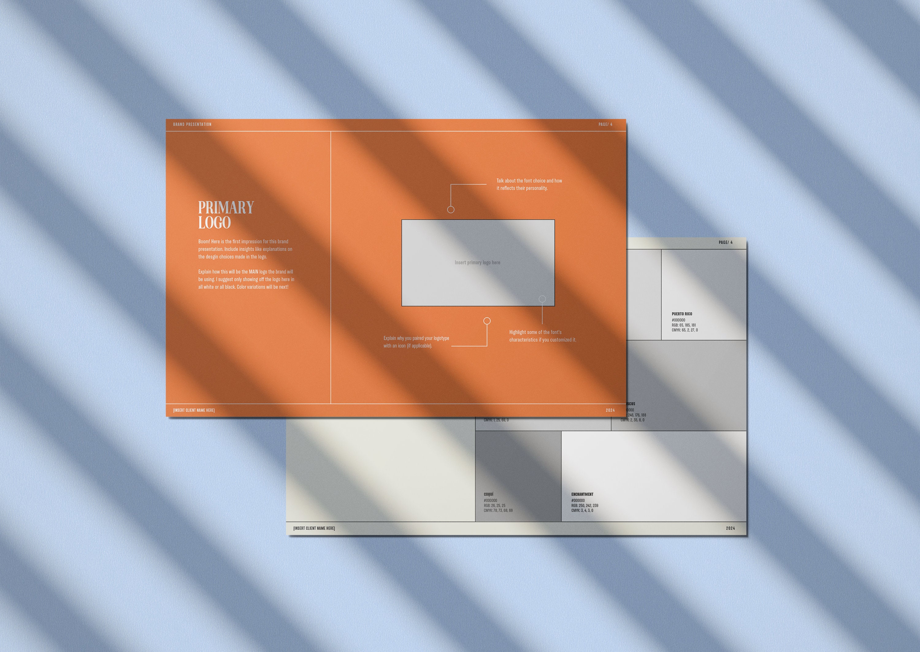 Logo Presentation Branding Presentation Template Brand Guidelines ...