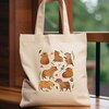 Capybara, Capybara Bag, Funny Capybara, Large Canvas Tote Bag, Capybara ...