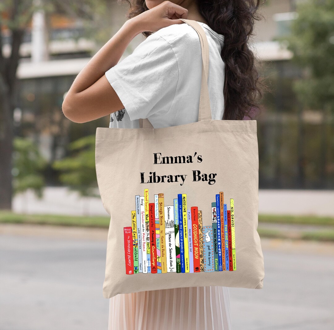 Custom Bookish Tote Bag,book Lovers Gift,personalized Bookworm Bag ...