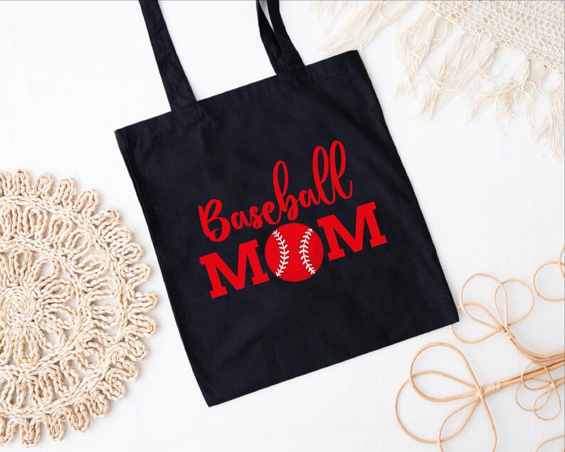 Baseball Mom Tote Bag, Baseball Lover Mom Gift, Baseball Mama Birthday ...