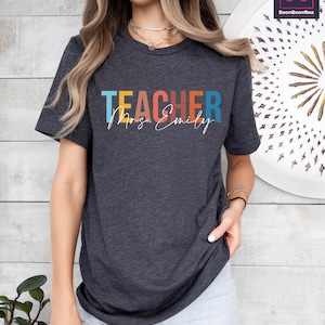 Custom Teacher Shirt, Teacher Team Shirts, Personalized Teacher T Shirt ...