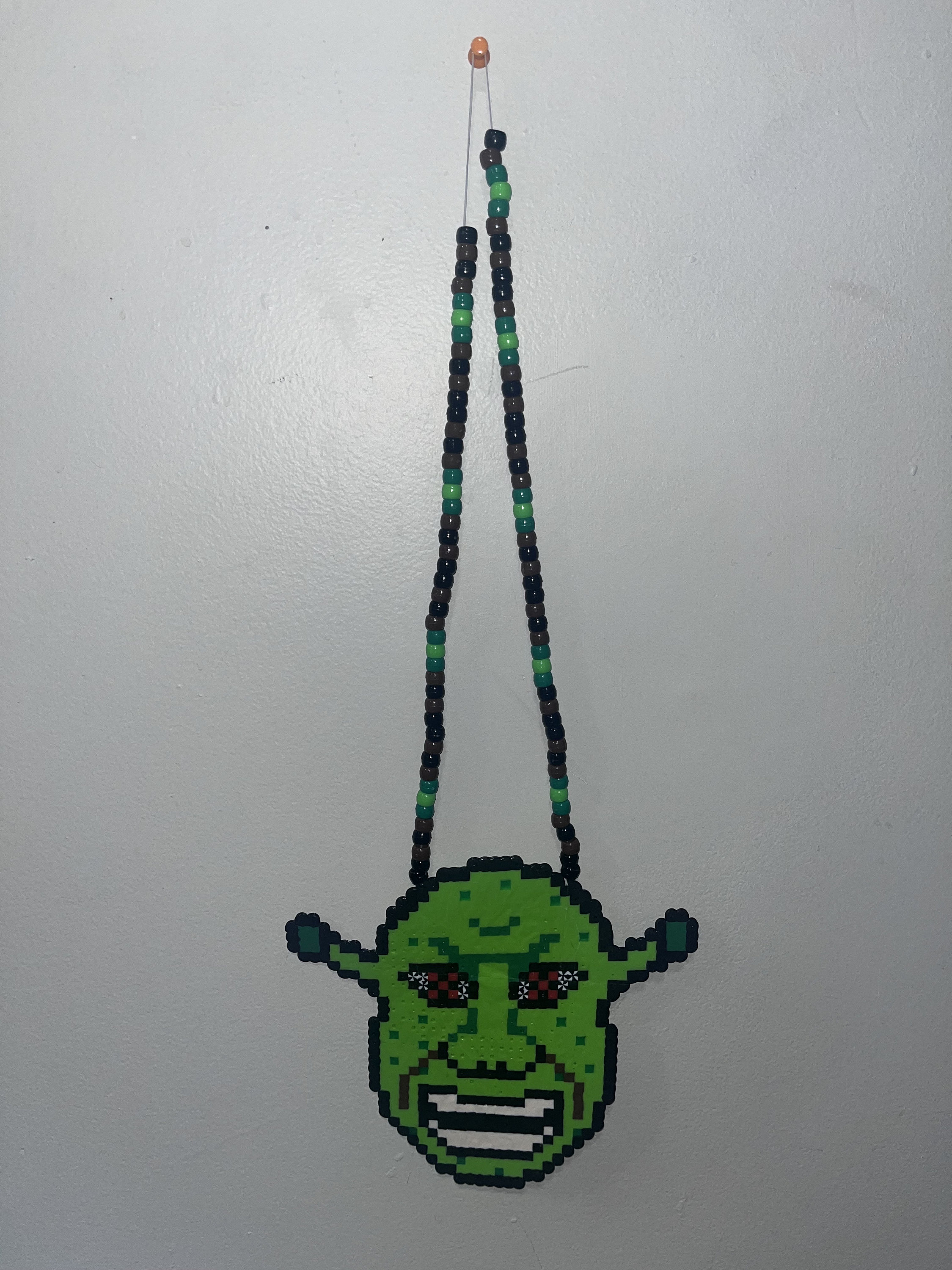 Shrek Angry Excision Tour Perler Kandi Necklace - Etsy