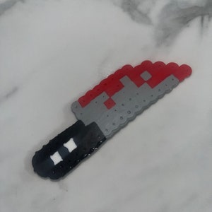 Bloody Knife Perler Hair Clip - Etsy