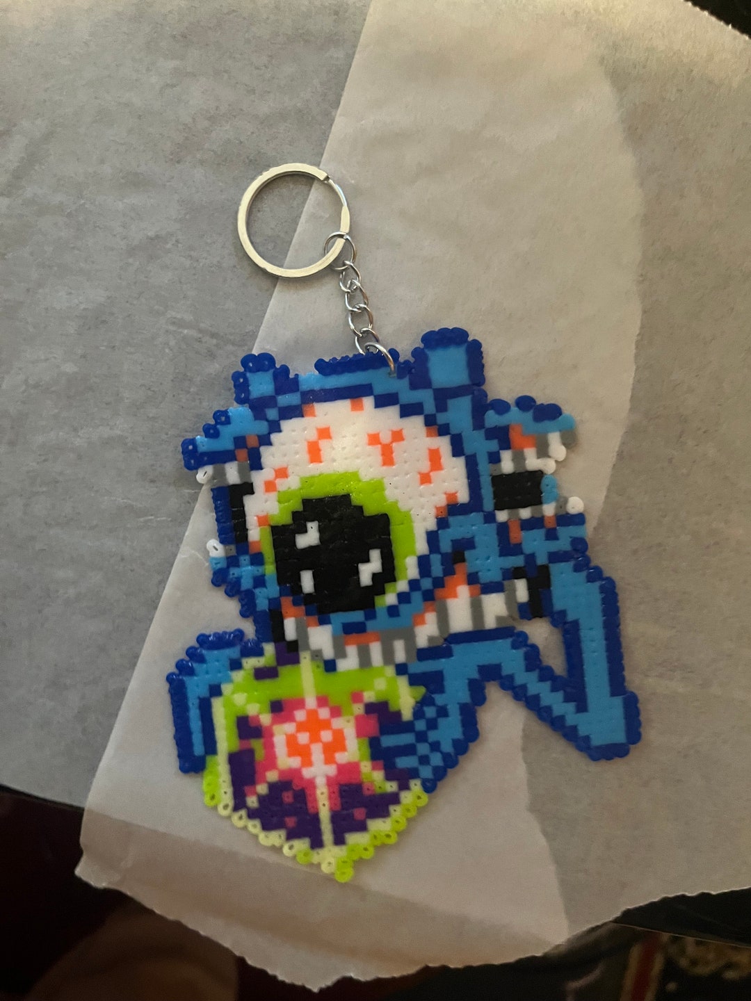 Subtronics Teseract Mini Perler Kandi Keychain - Etsy Canada