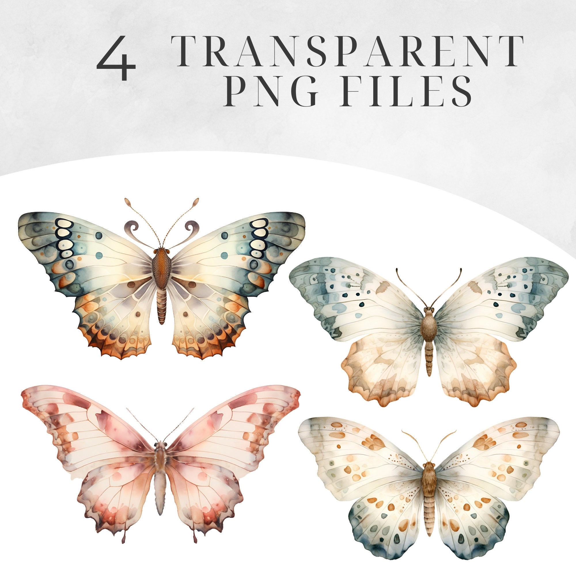 Watercolor Butterflies Clipart, Butterfly Clipart, Watercolor Clipart ...