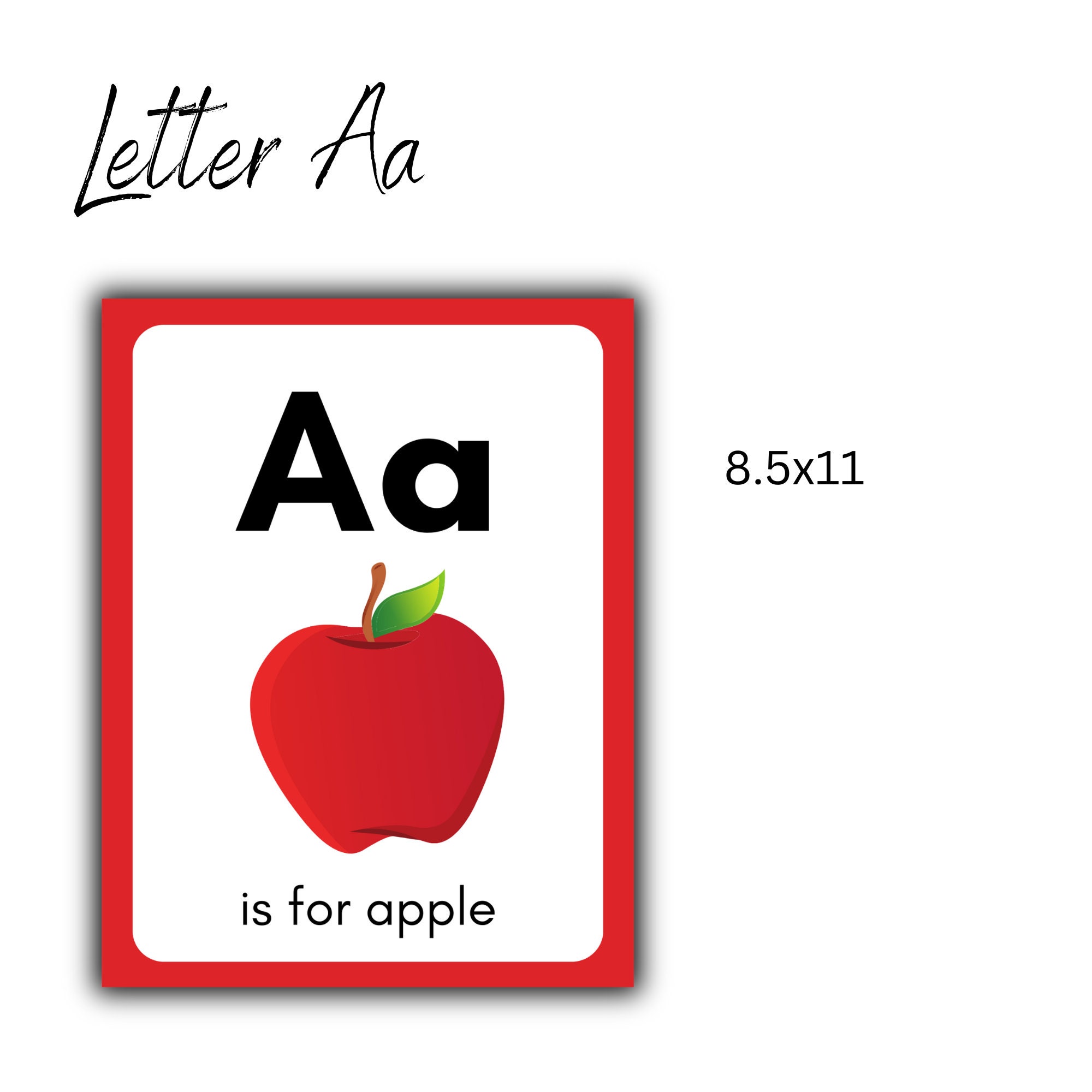 Alphabet Book Printable Printable Educational Poster Educational