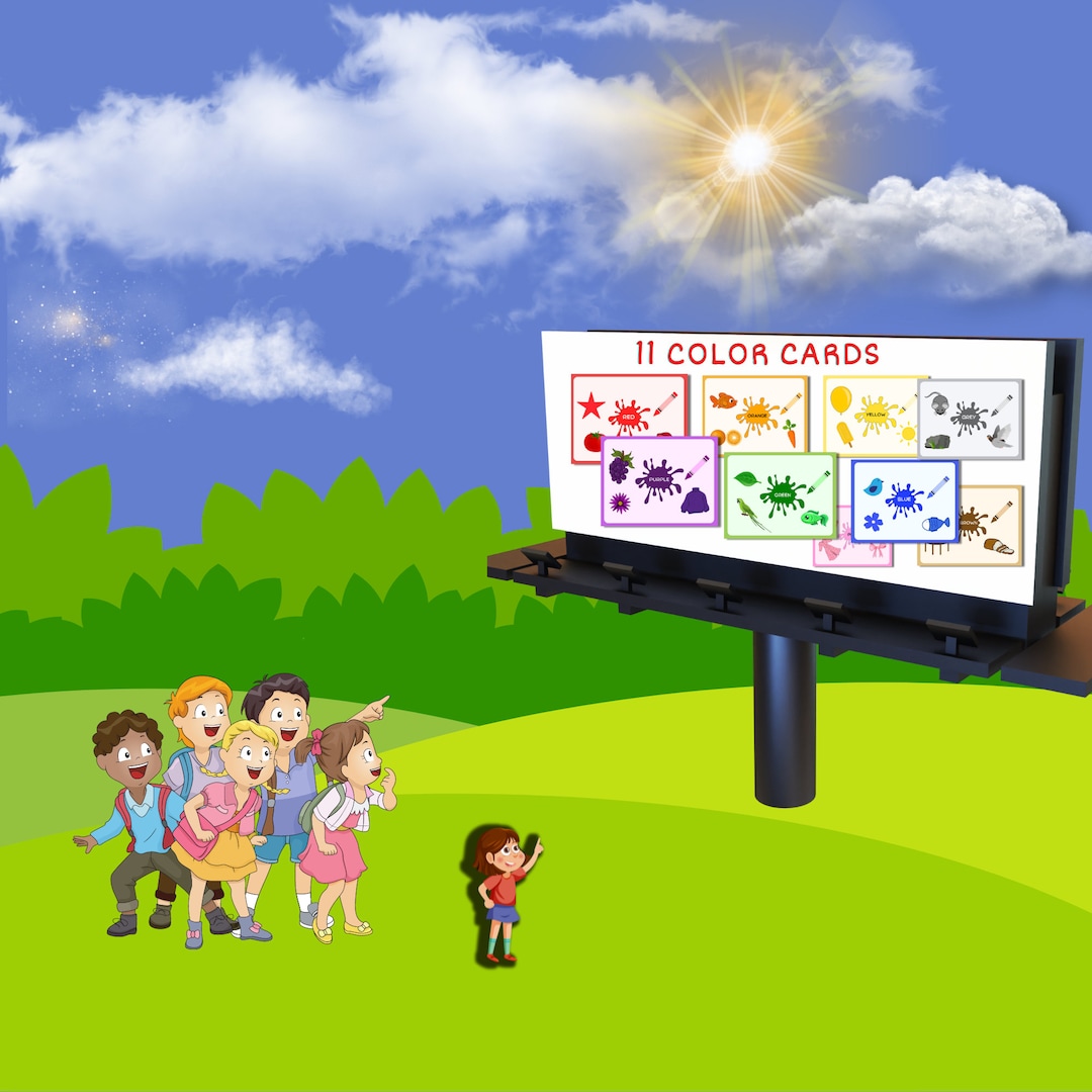 Pre-school Cards Educational Printable Cards Instant Download Engaging ...