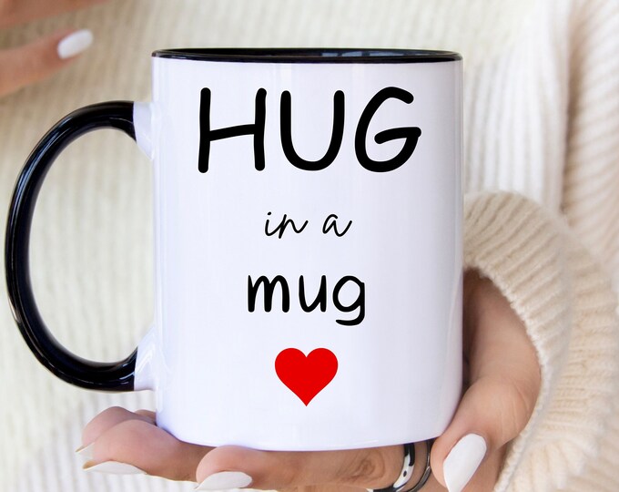 Hug in A Mug, Sending A Hug in A Mug, Get Well Friend Gift, Thinking of ...