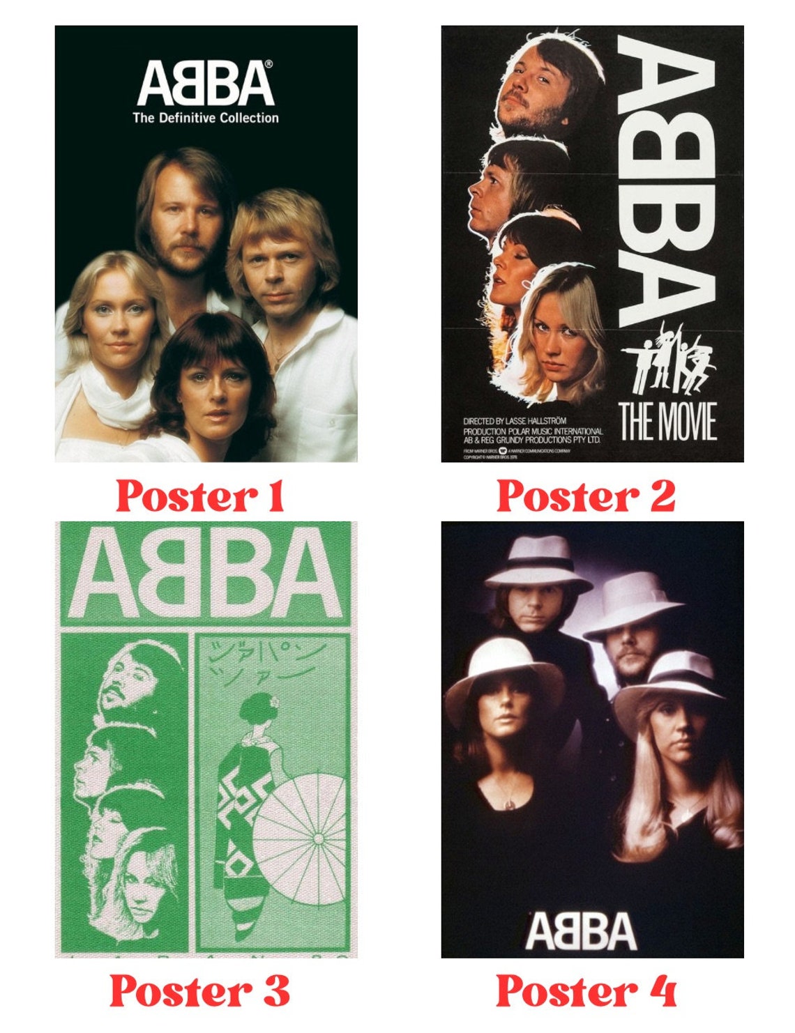 ABBA Poster, Retro Poster, Vintage Poster, Aesthetic Poster, Gift for ABBA Fan, Gift for Her ...