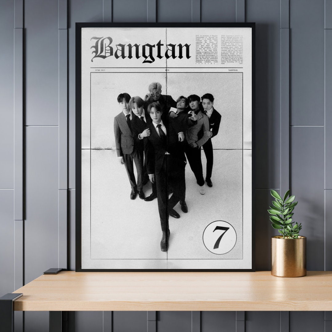 BTS Poster, Aesthetic Poster, Vintage Poster, Aesthetic Wall Art, Gift ...