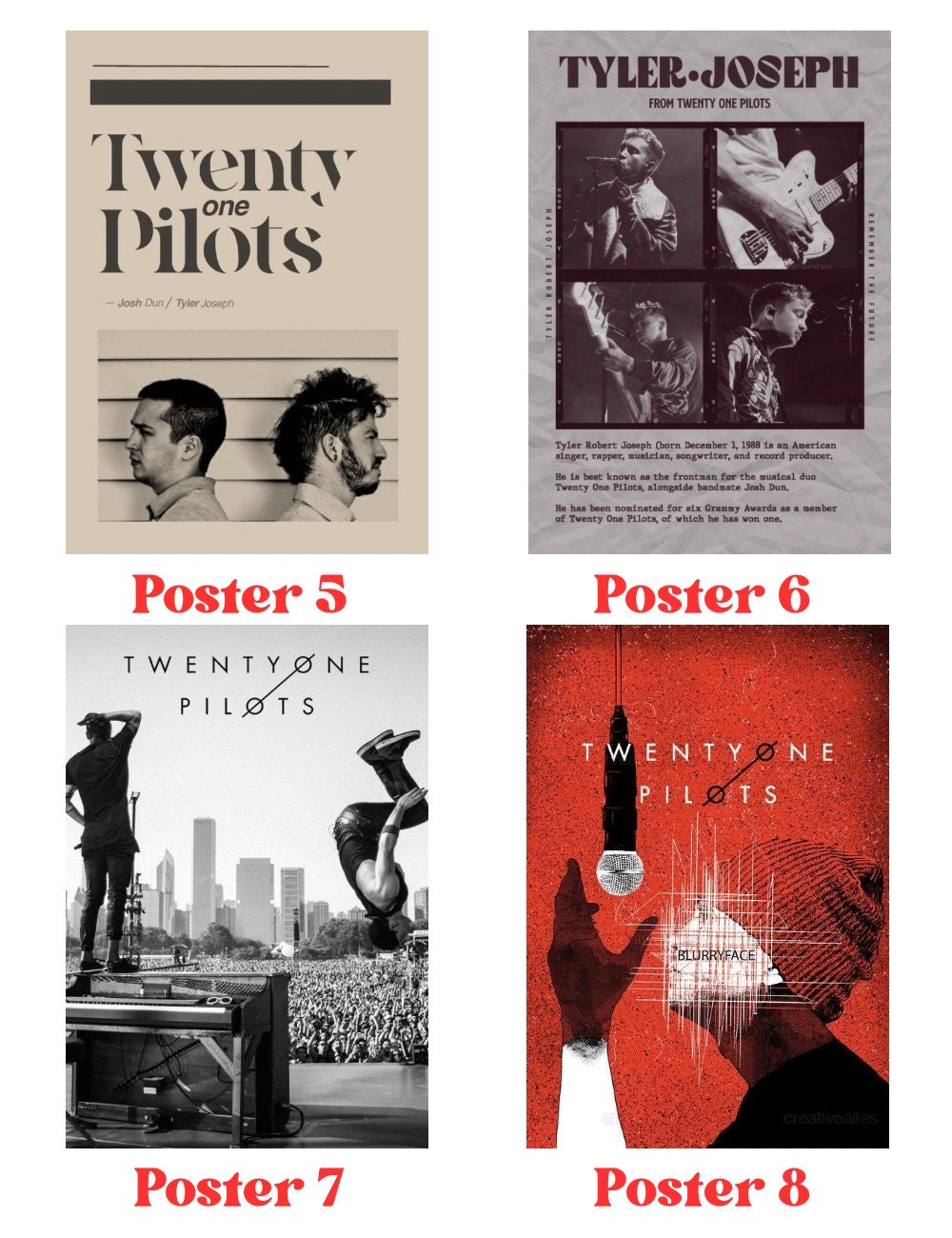 21 Pilots Poster, Aesthetic Poster, Vintage Poster, Aesthetic Wall Art ...